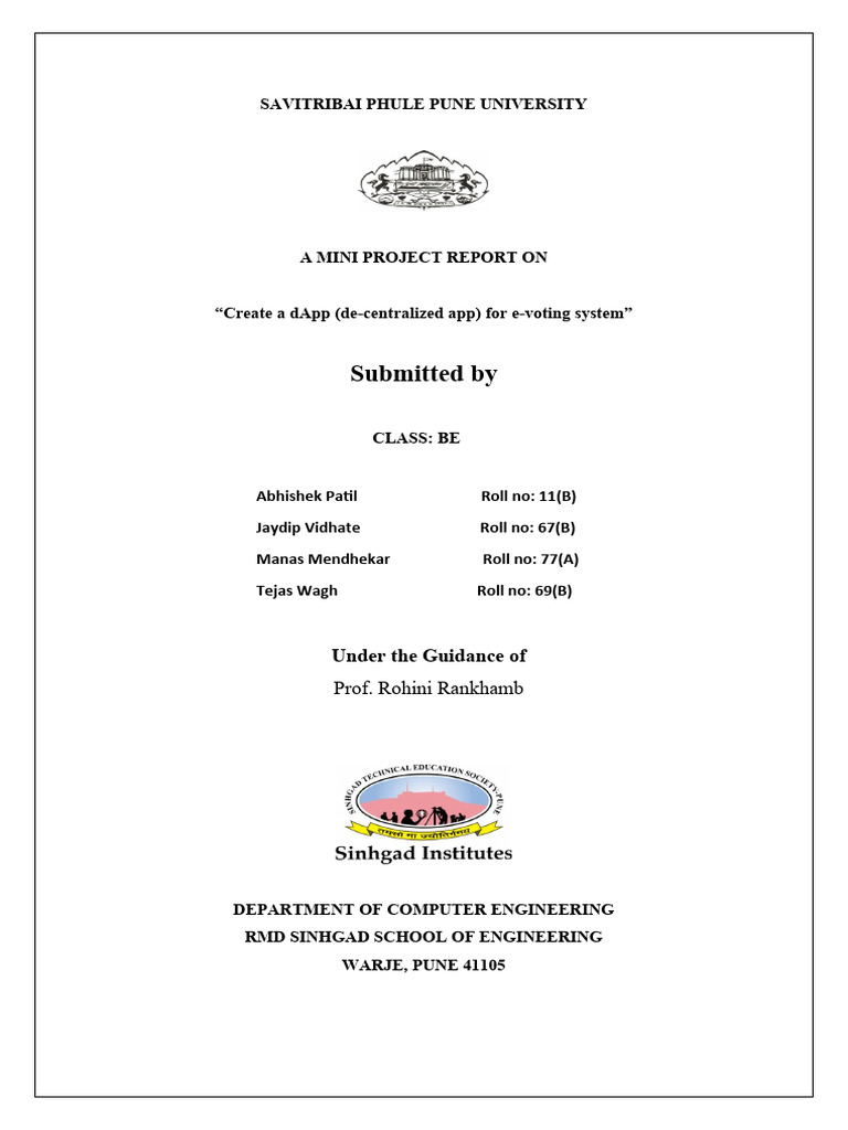 BCT Mini Proj | PDF | Electronic Voting | Thread (Computing)