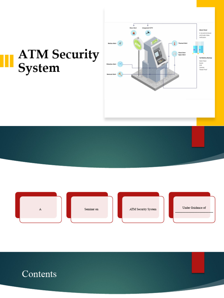 Atm Security System Pdf Automated Teller Machine Internet Of Things