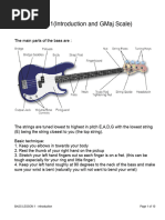 Printable Bass Guitar Fretboard Chart | PDF