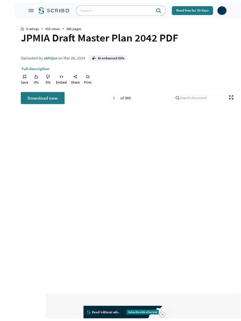 JPMIA Draft Master Plan 2042 PDF - PDF - Electric Power - Transport ...