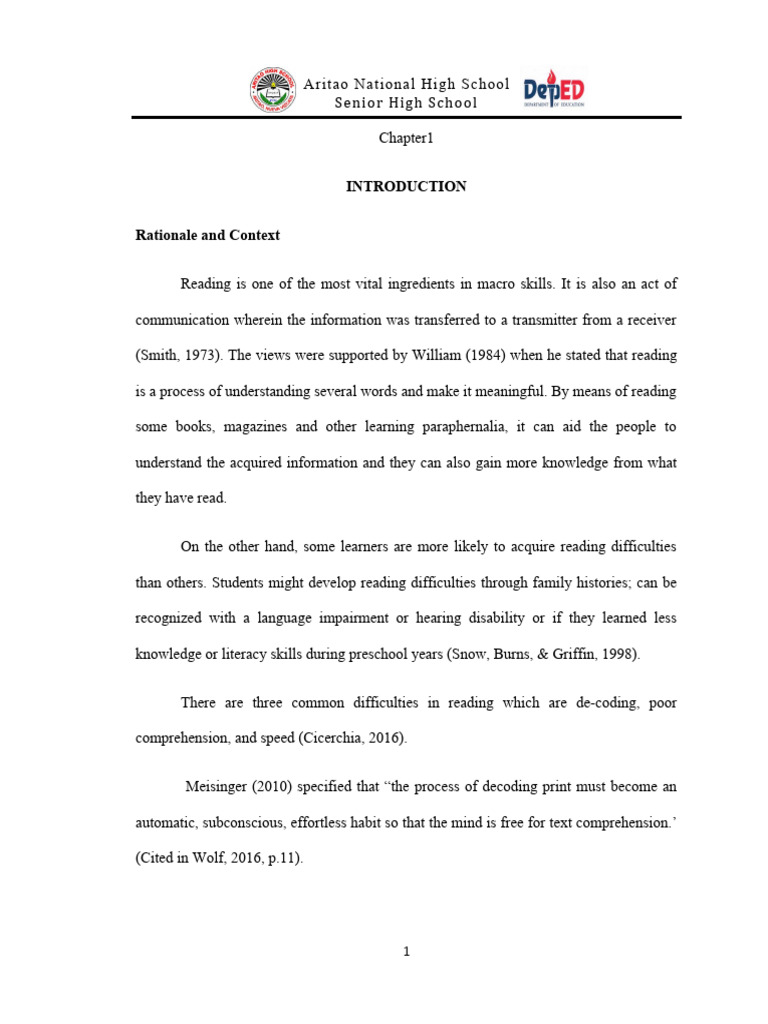 Chapter 1 5 Sample 1 | PDF | Reading Comprehension | Behavior Modification