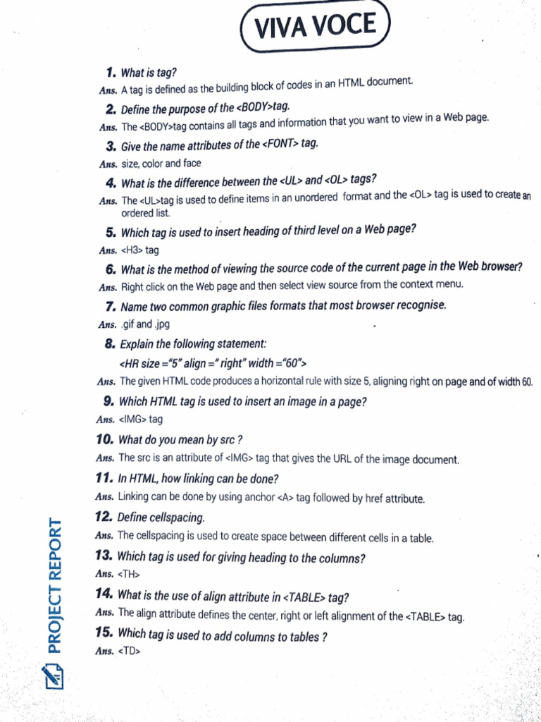 Computer Viva Voce | PDF