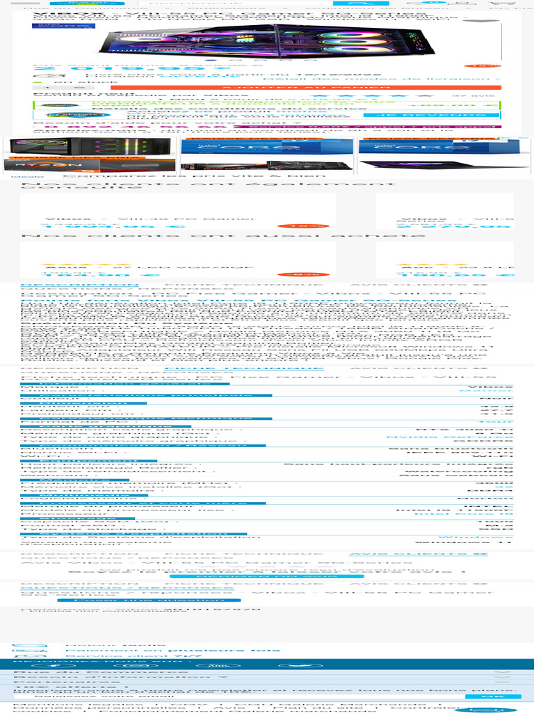 Vibox - VIII-55 PC Gamer SG-Series - PC Fixe Gamer - Rue Du Commerce | PDF | PC compatibles IBM ...