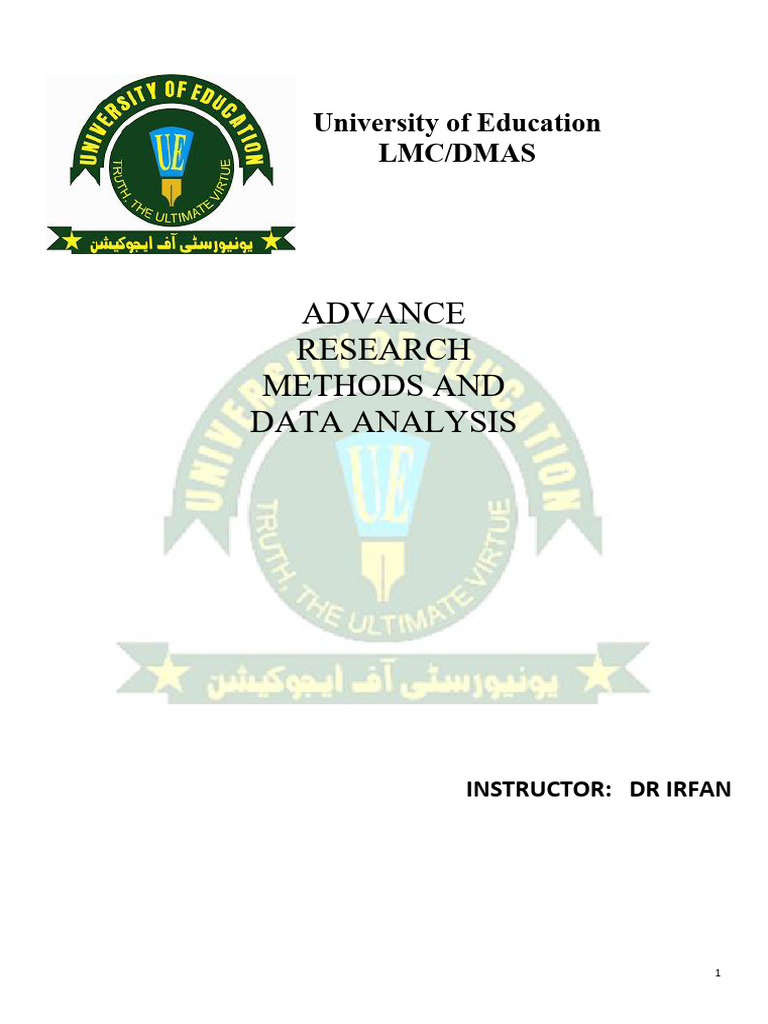 Final Notes Advance Research Methods | PDF | Level Of Measurement ...