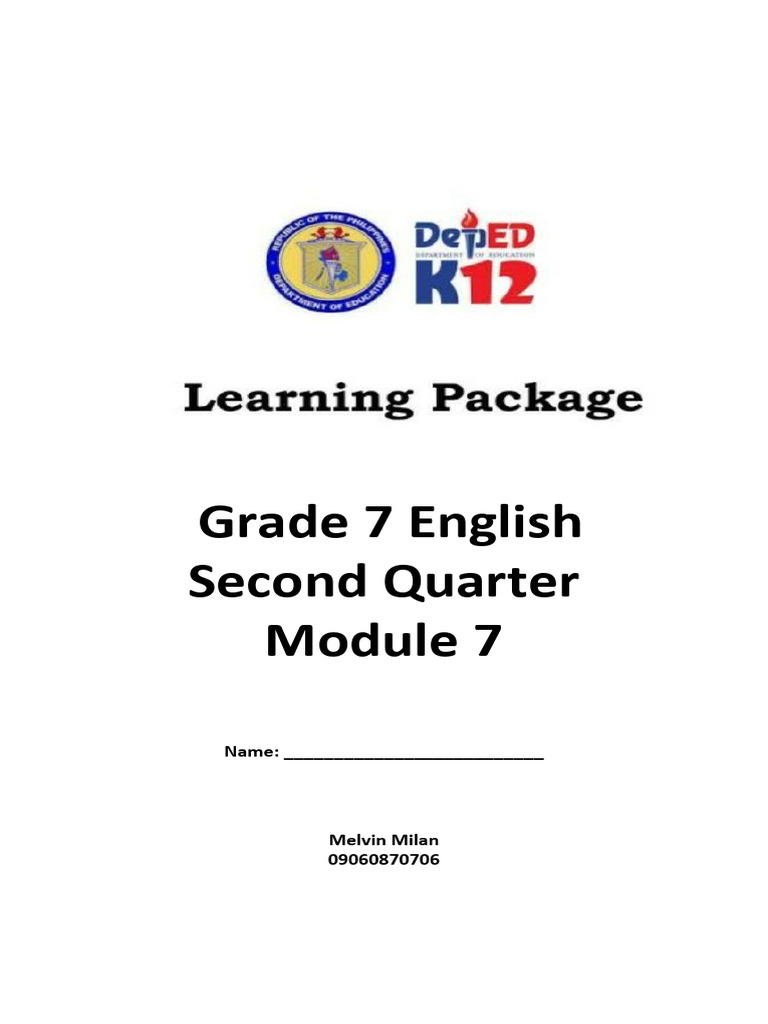 Grade 7 Module 7 | PDF | Multimedia | Computer Graphics Grade 7 Module 7 | PDF | Multimedia | Computer Graphics