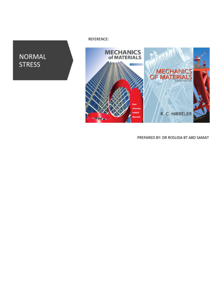 Chapter 1a Stress and Strain (Normal Stress) | PDF | Stress (Mechanics) | Tension (Physics)