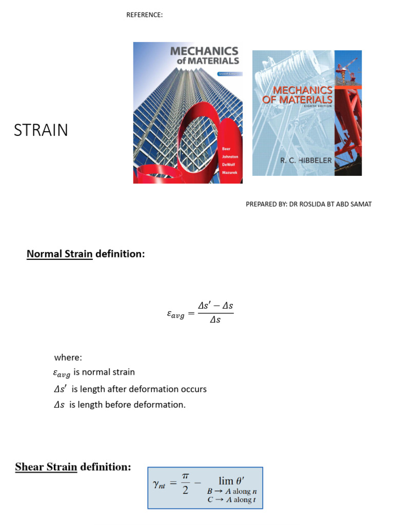 Chapter 1d Stress and Strain (Strain) | PDF | Deformation (Engineering ...