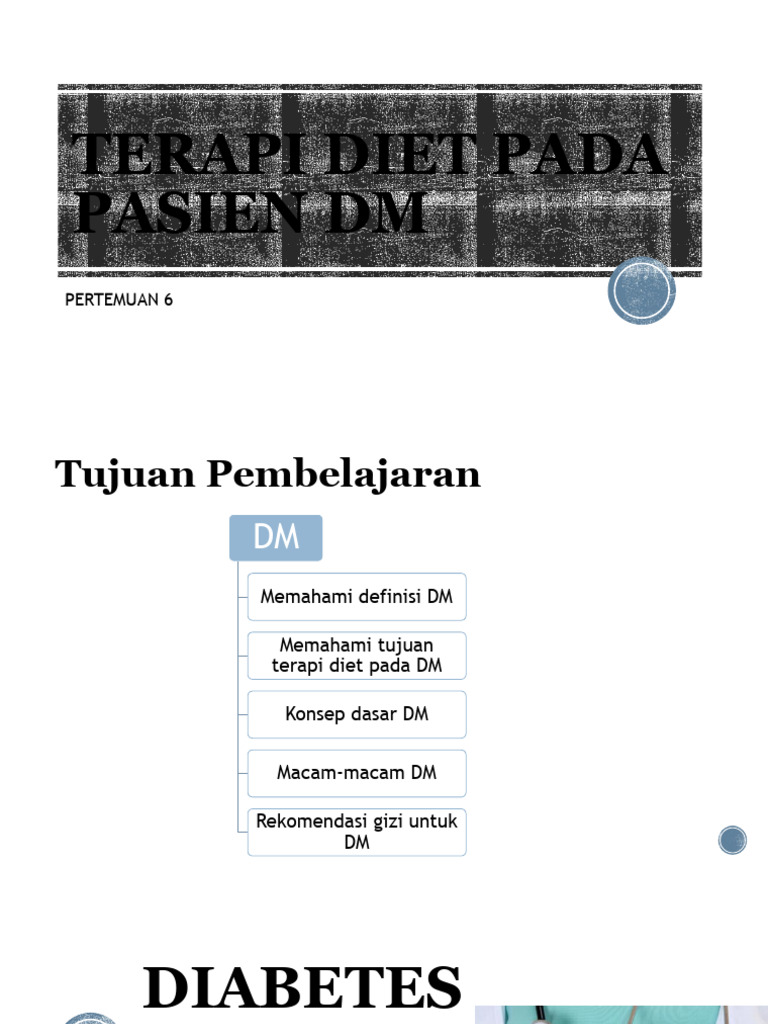 Terapi Diet Pada Pasien DM | PDF | Kesehatan Holistik