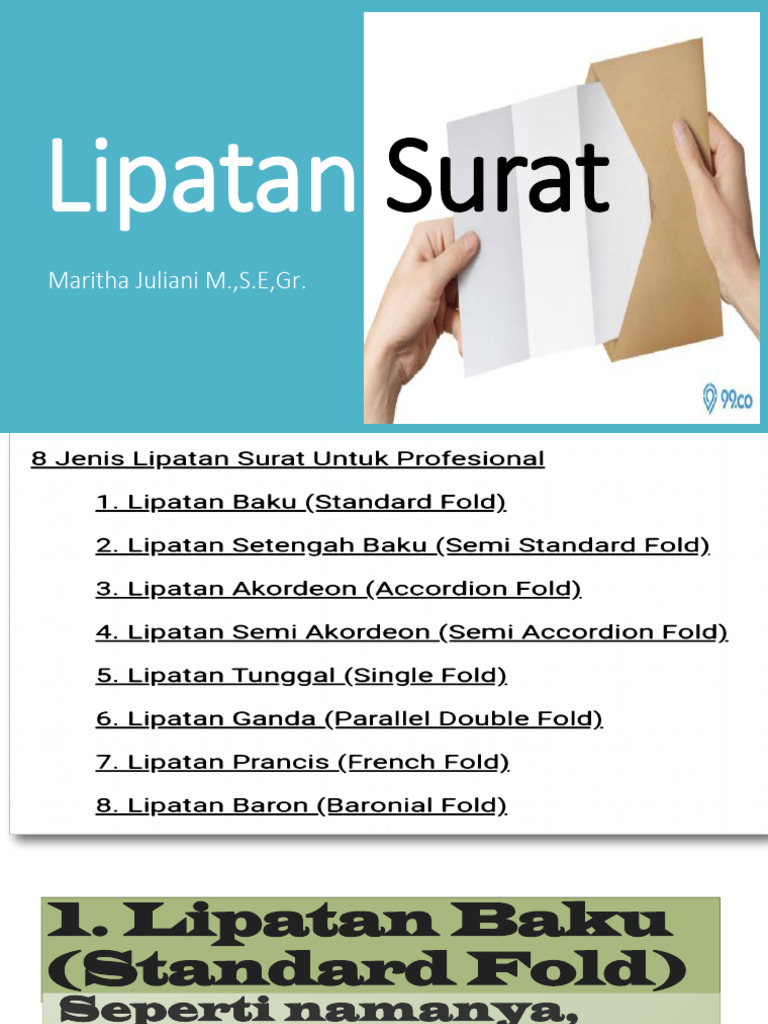 Jenis-Jenis Lipatan Surat Baku | PDF