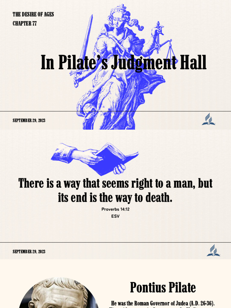 In Pilates Judgment Hall | PDF | Pontius Pilate | Jesus