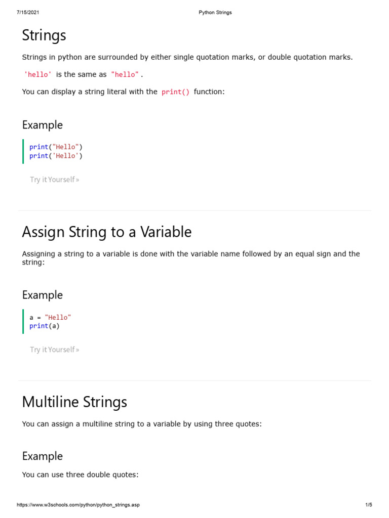 Python Strings Pdf String Computer Science Control Flow 2938