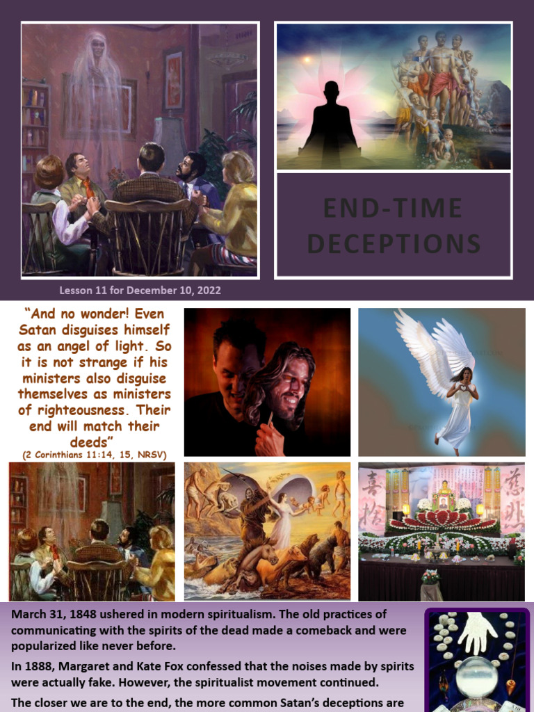 SS Lesson - End Time Deceptions | PDF | Satan | Afterlife