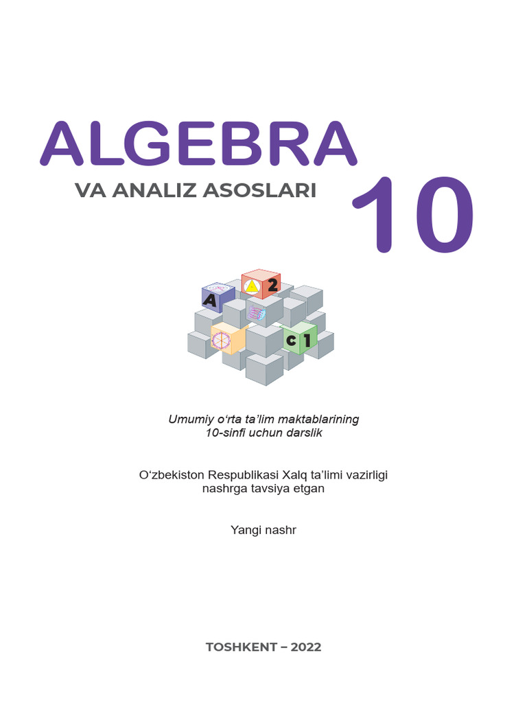 Algebra 10 Uzb 2022 | PDF