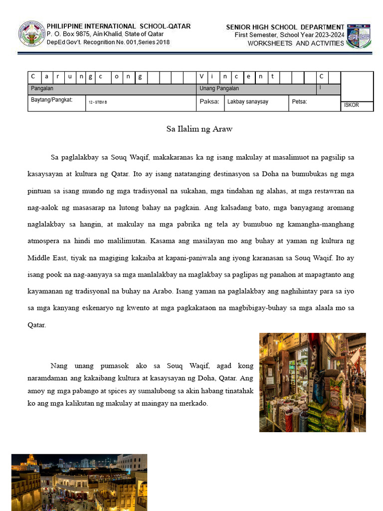 Template Sa Pagsulat-2 | PDF