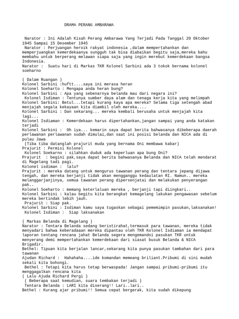 Perang Ambarawa: Heroisme dan Pengorbanan | PDF