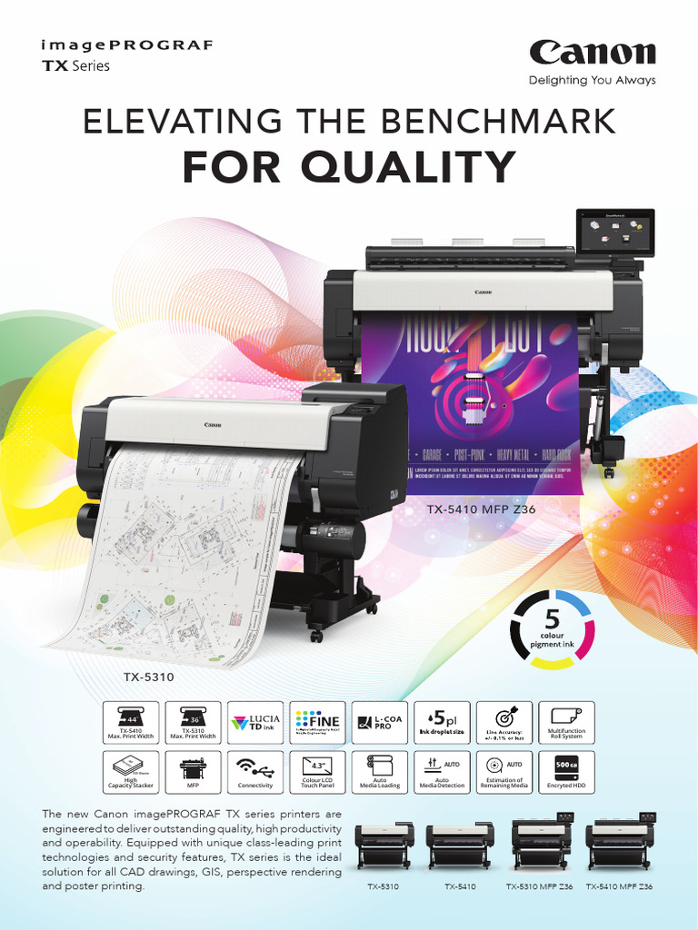 CA - TX Series - Brochure - 8pp - FA - Amended | PDF | Printer (Computing) | Paper