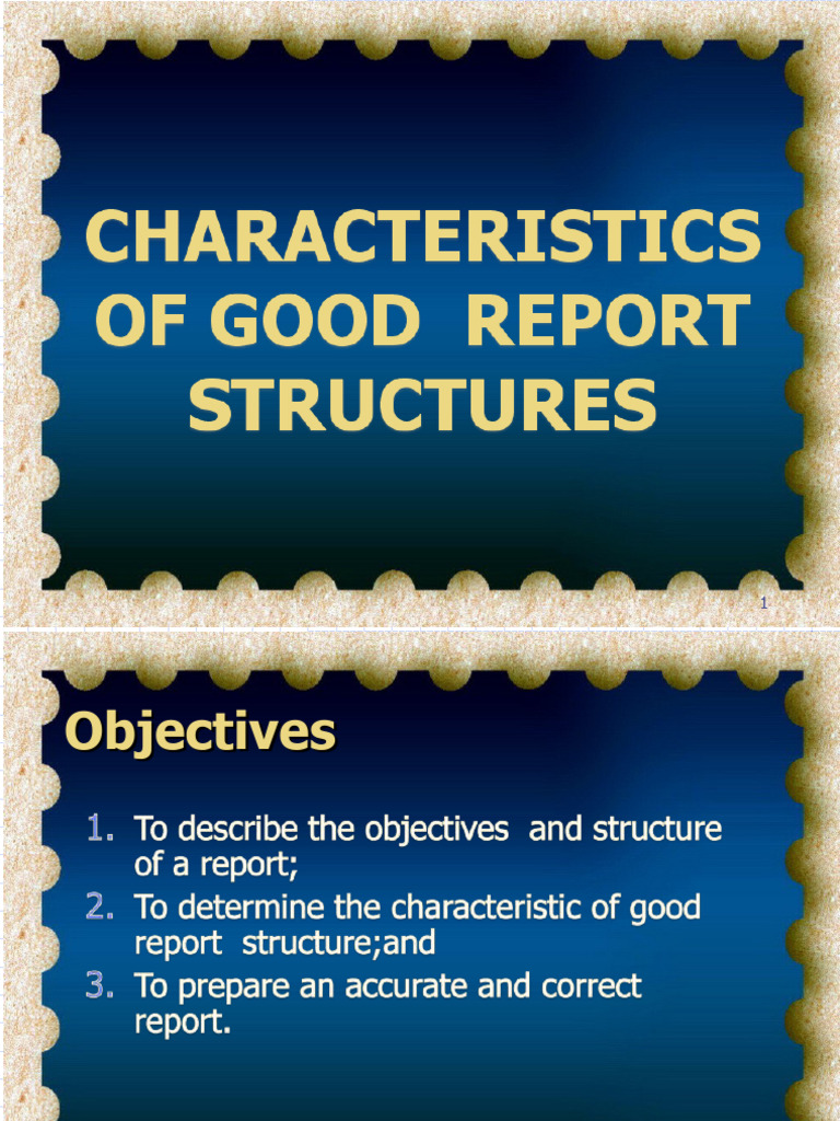 Characteristic of Good Report Structures | PDF | Foreign Language ...