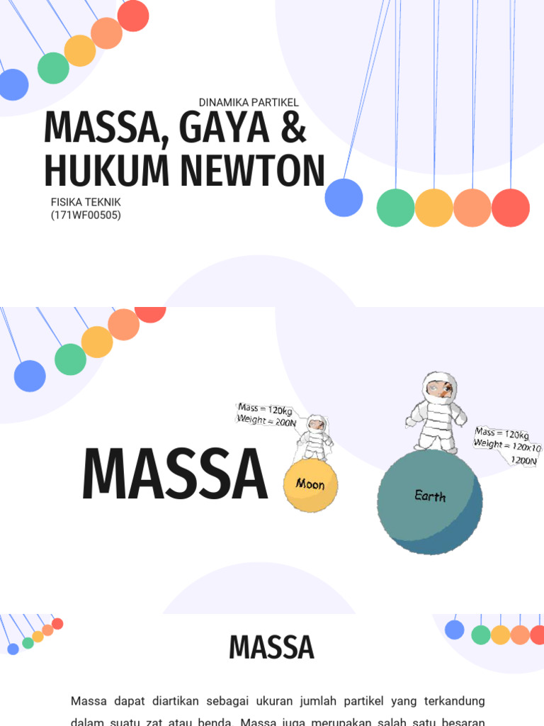Fisika Teknik - Massa Gaya & Hukum Newton | PDF | Filsafat | Metode ...
