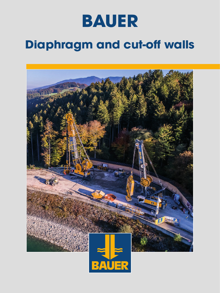Bauer MC64 Diaphragm Wall Solutions | PDF | Dam | Concrete