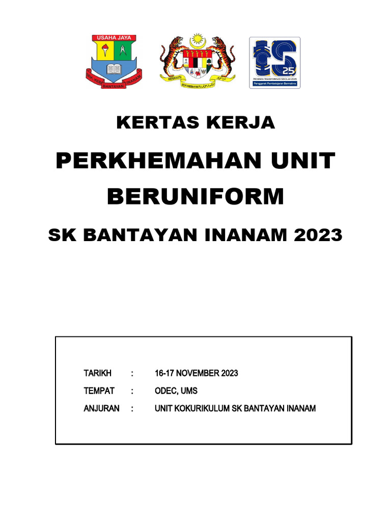Kertas Kerja Perkhemahan Skbi 2023 (Edit) | PDF