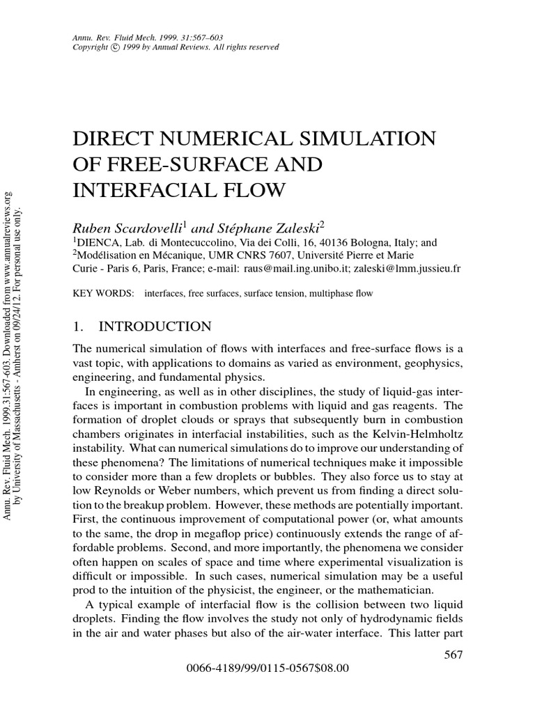 Direct Numerical Simulation | PDF | Navier–Stokes Equations | Viscosity