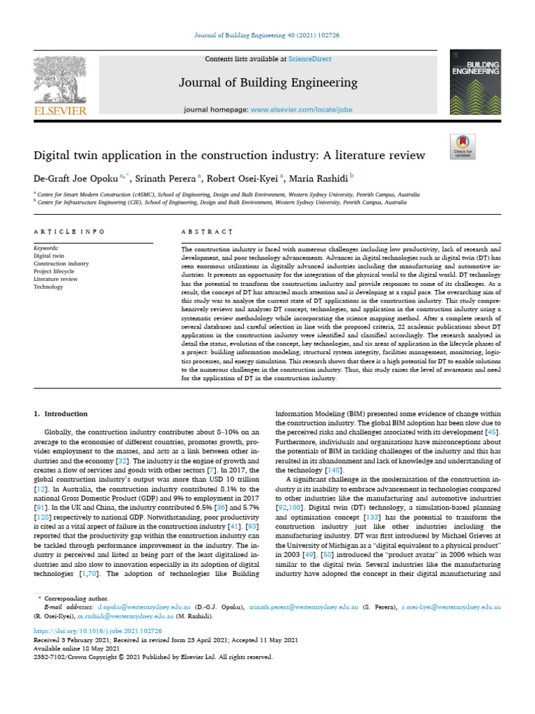 1 s2.0 S2352710221005842 Main | PDF | Simulation | Building Information ...