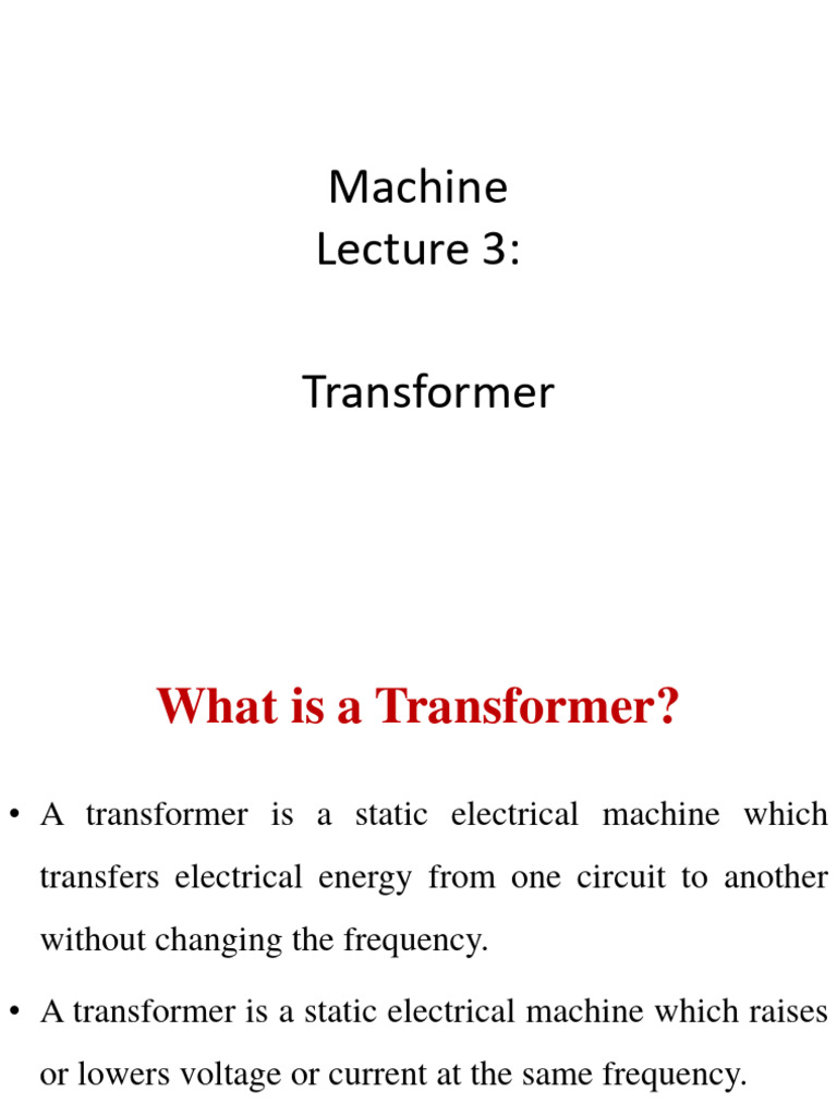 Transformer1 1 Pdf Transformer Electromagnetic Induction