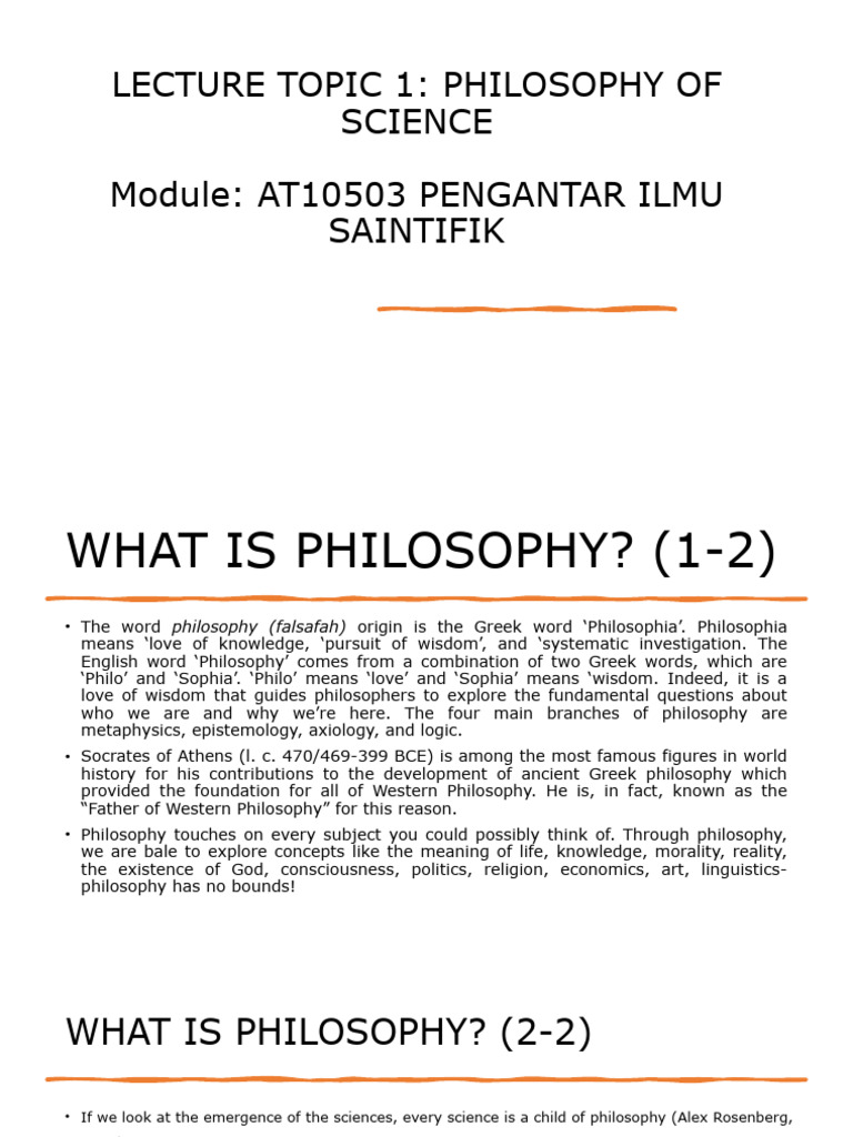Lecture Notes 1 Philosphy Of Sciences At10503 Revise Final Pdf 4468