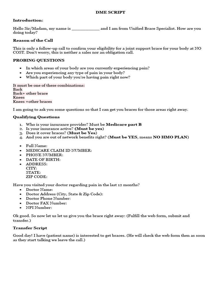 Dme Script | PDF | Medicare (United States) | Physician