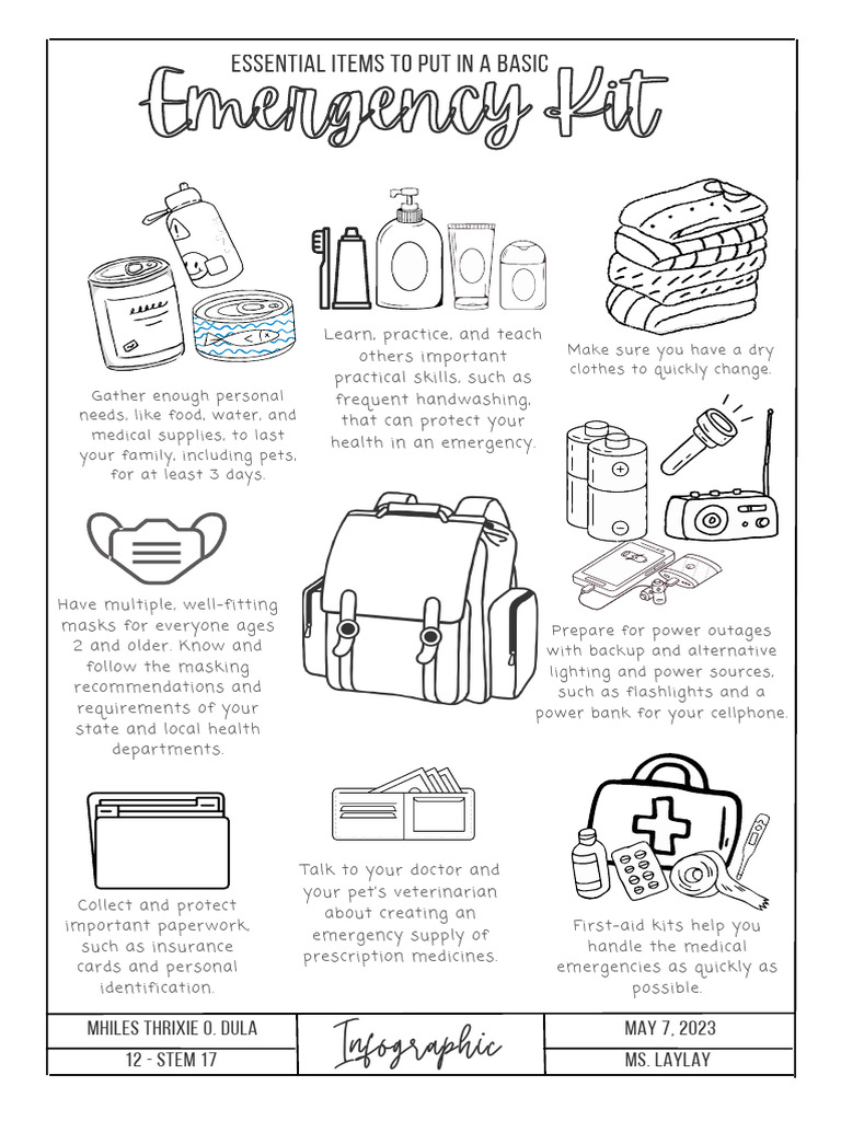 Essential Emergency Kit | PDF | Wellness