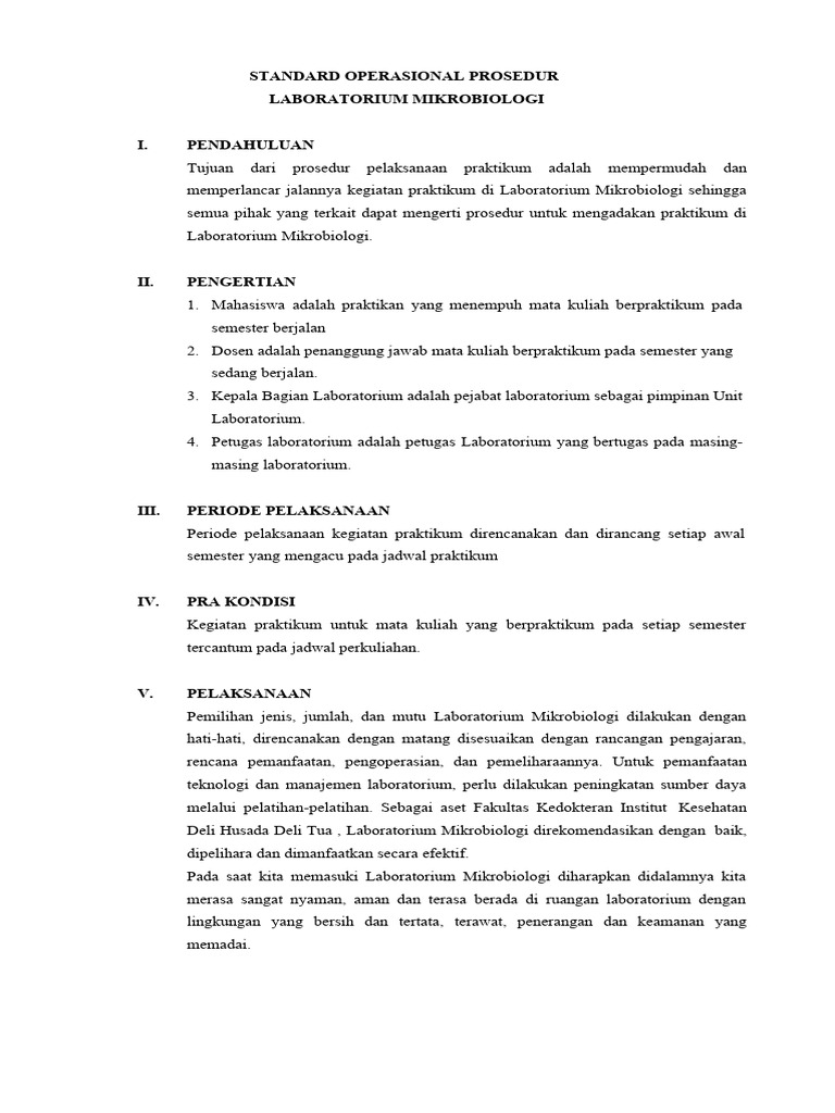 Sop Lab FK | PDF