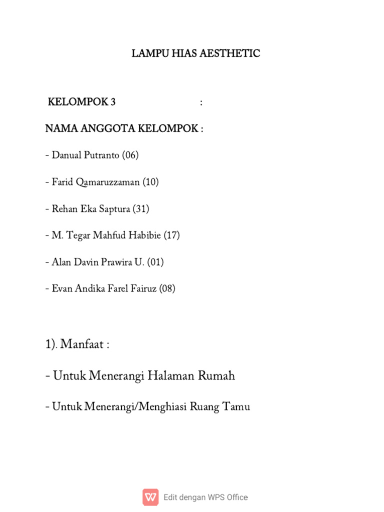 Laporan IPAS X TO 1 | PDF