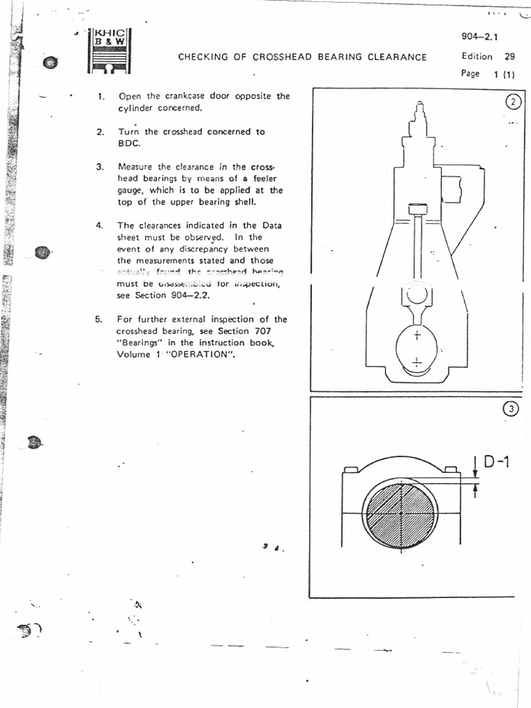Crosshead Bearing 'B & W' | PDF | Piston | Vehicle Parts