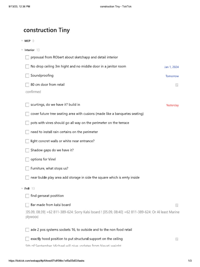 Construction Tiny | PDF