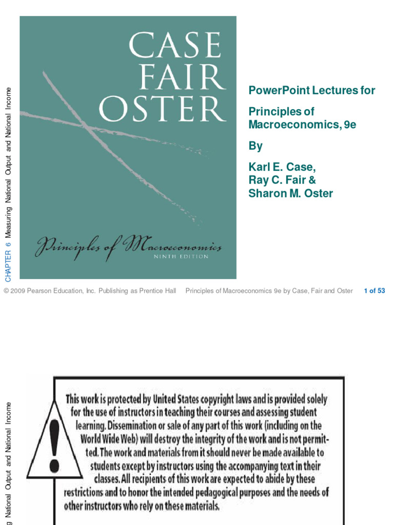 Case and Fair Chapter 6 National Output and Income Class 2 | PDF ... Case and Fair Chapter 6 National Output and Income Class 2 | PDF ...