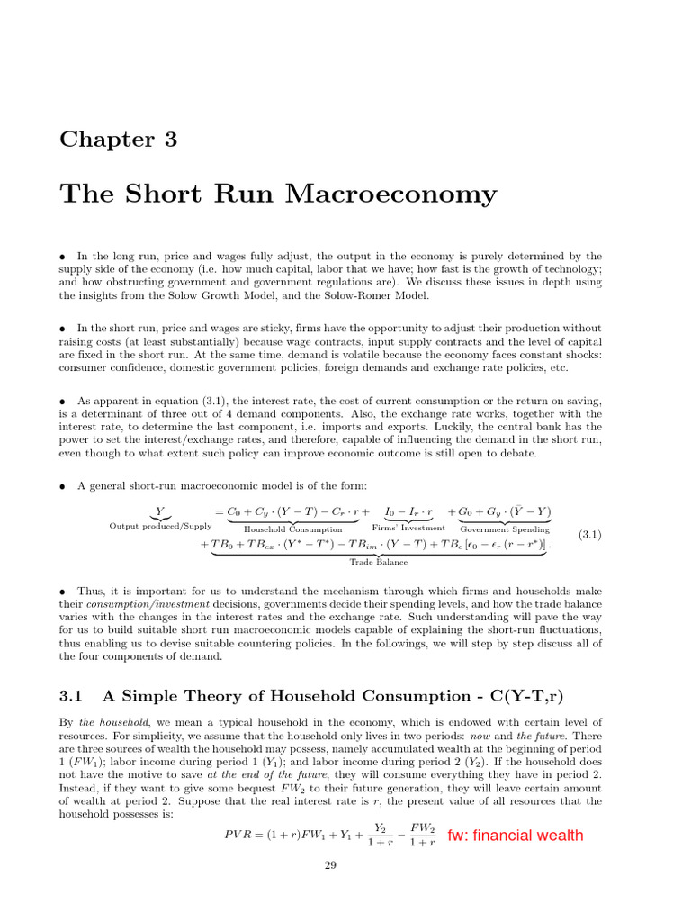 The Short Run Lecture Notes | PDF | Exchange Rate | Macroeconomics