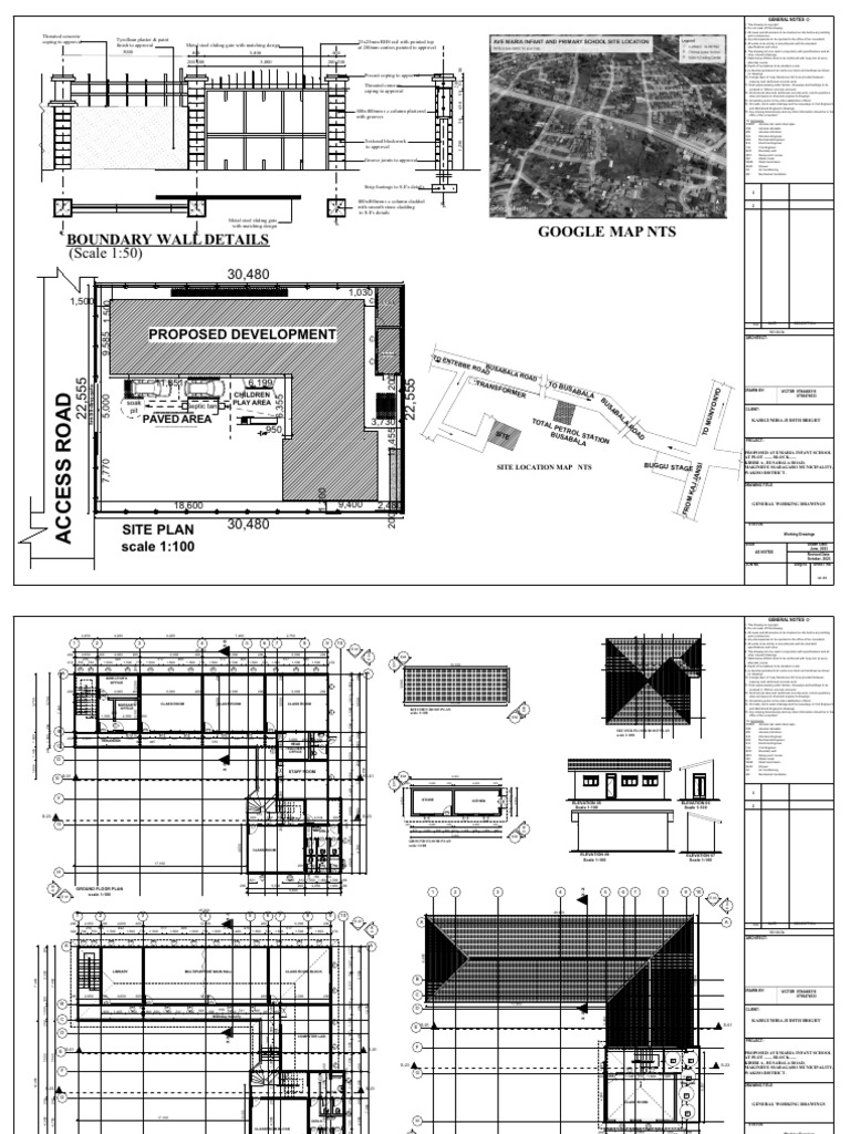 AVE Maria Infant School Revised Final | PDF | Concrete | Architectural Elements