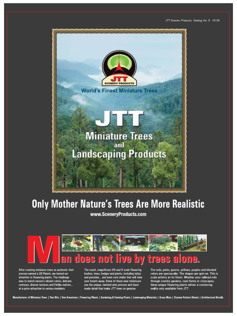 JTT Scenery Products Catalog | PDF | Trees | Rail Transport Modelling