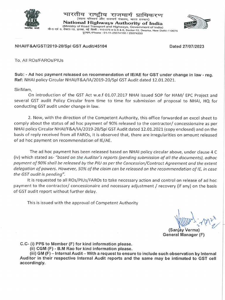 Letter To All ROs | PDF