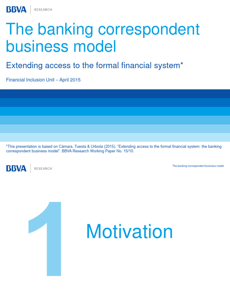 Banking Correspondent Business Model | PDF | Banks | Financial Inclusion