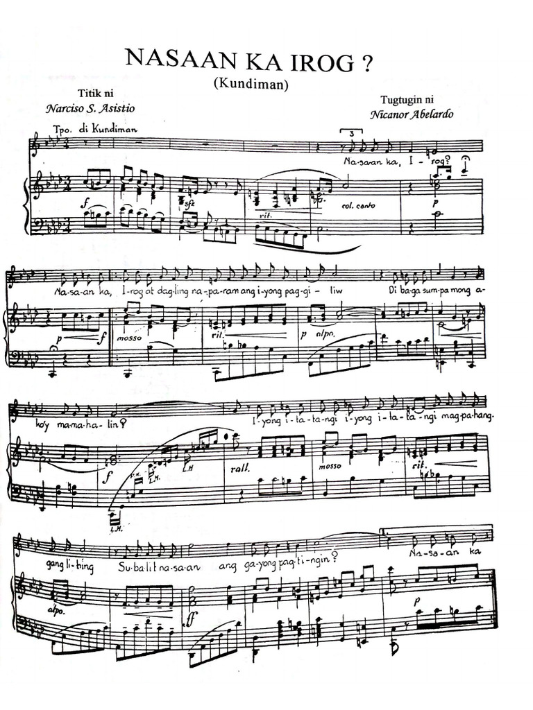Nasaan Ka Irog | PDF