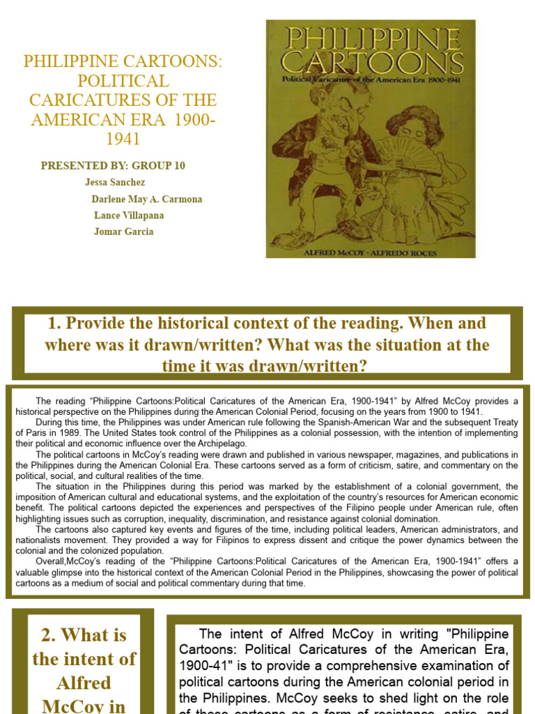 Group 10 - Philippine Cartoons | PDF | Philippines | Cartoon