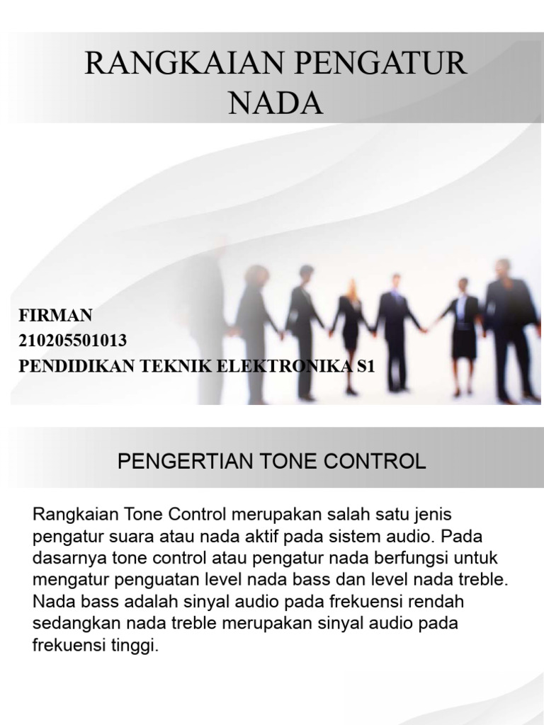 Firman 210205501013 Tugas P 7 Rangkaian Pengatur Nada | PDF