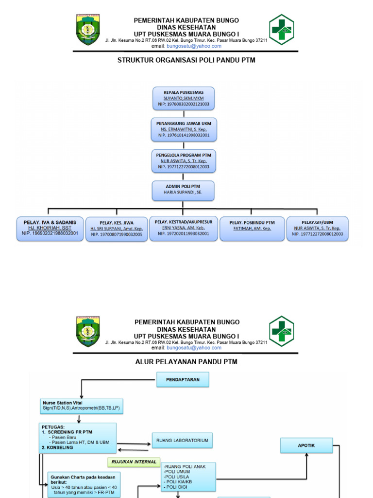Struktur Organisasi PTM | PDF