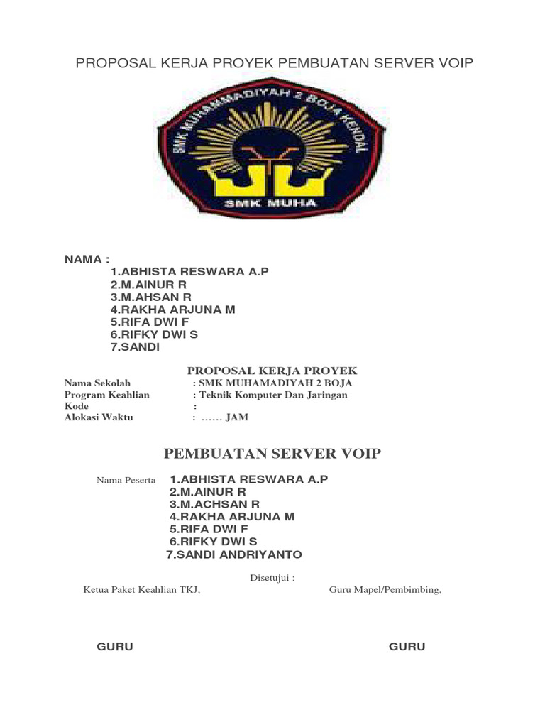 Proposal Proyek Voip | PDF