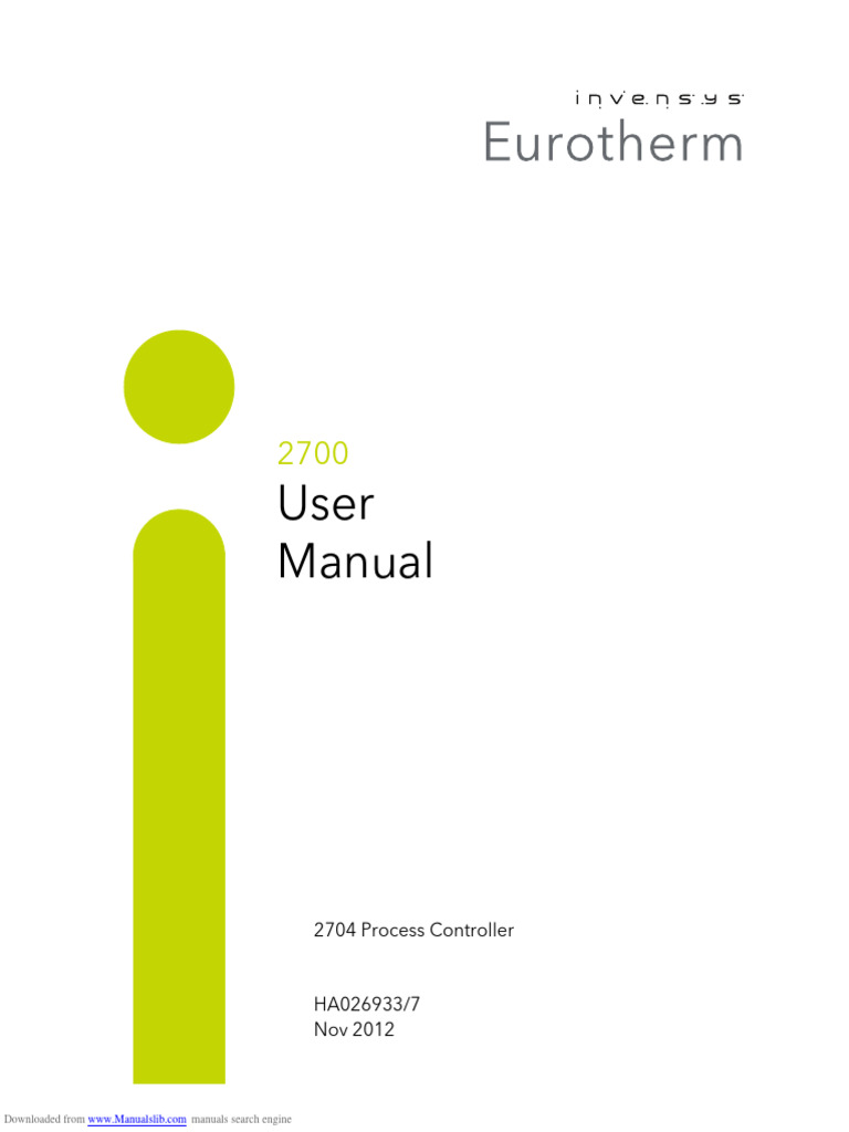 Eurotherm 2704 User Manual | PDF | Programmable Logic Controller ...