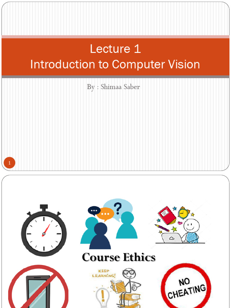 1 Vision Lec 1 | PDF | Computer Vision | Computing