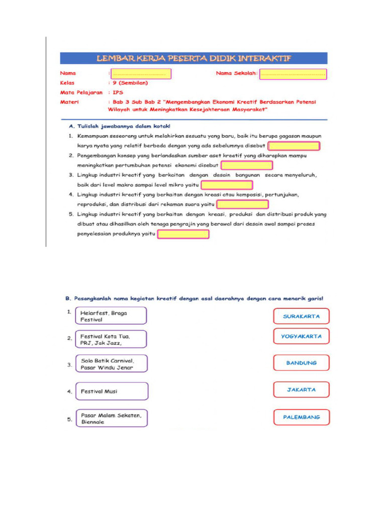 LKPD IPS Kls 9 Sub B Dan C - ANIK | PDF