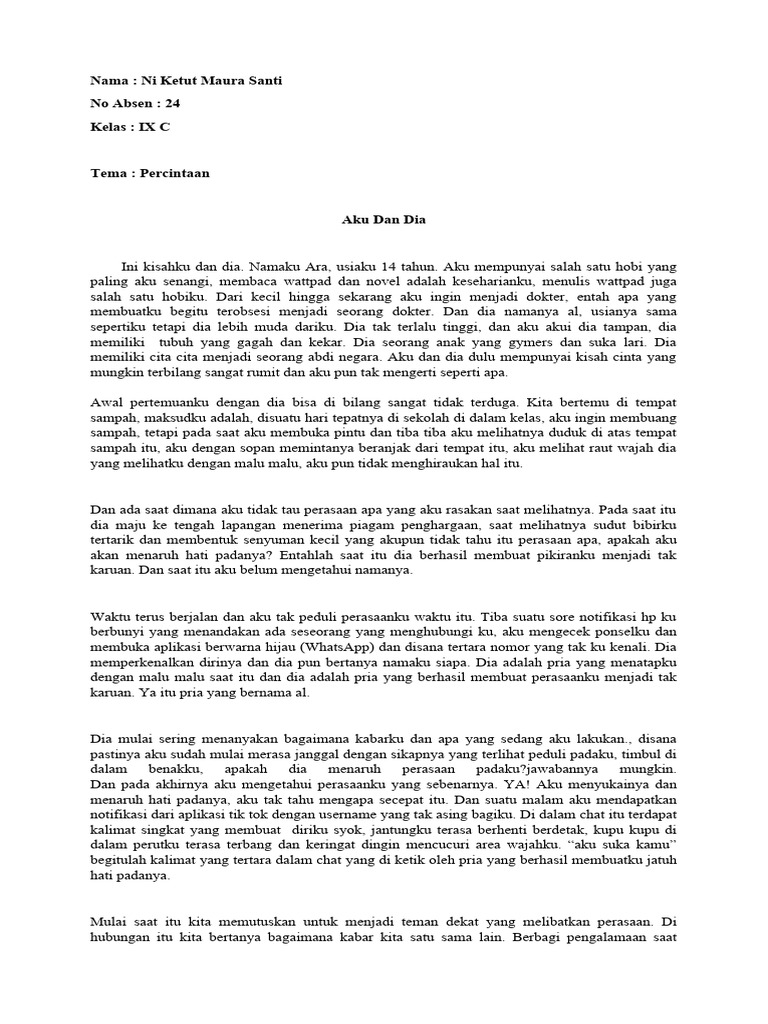 Aku Dan Dia by Maura | PDF