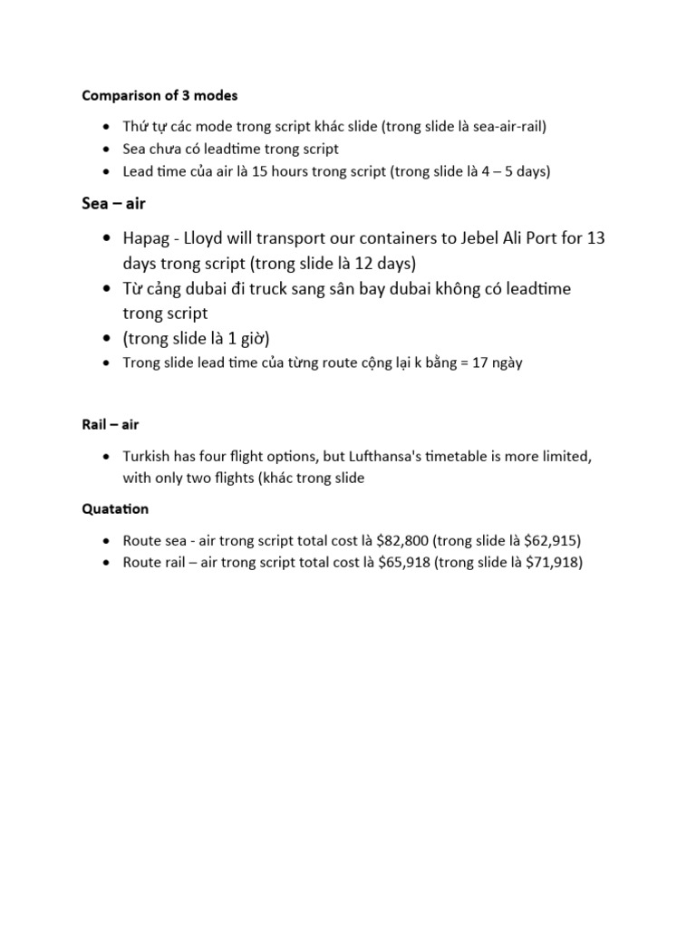 Slide Vs Script | PDF